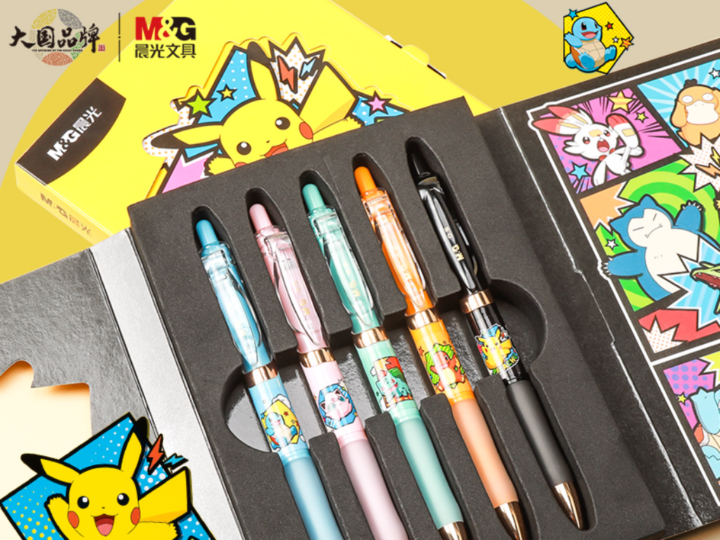 宝可梦按动中性笔套装_踏实1989-站酷ZCOOL