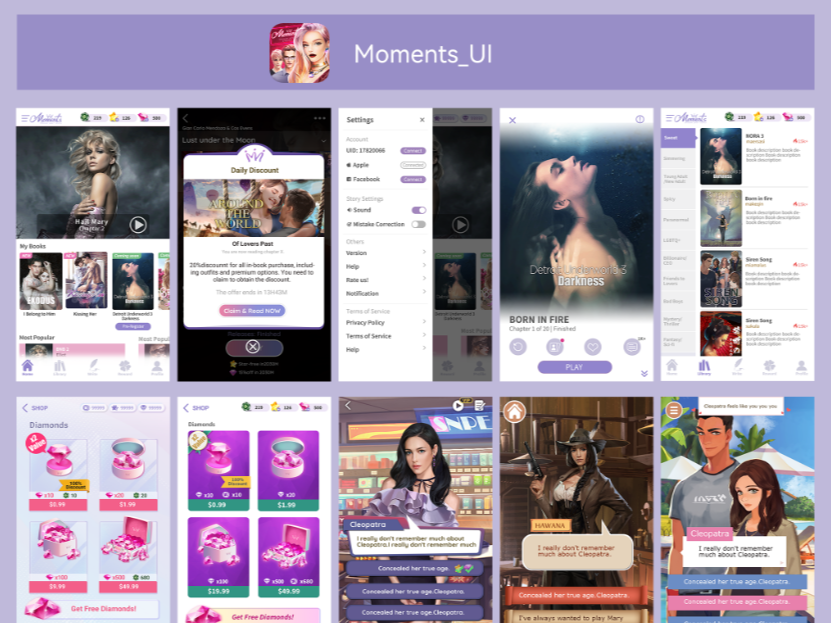 游戏Moments-UI_柴茶-站酷ZCOOL