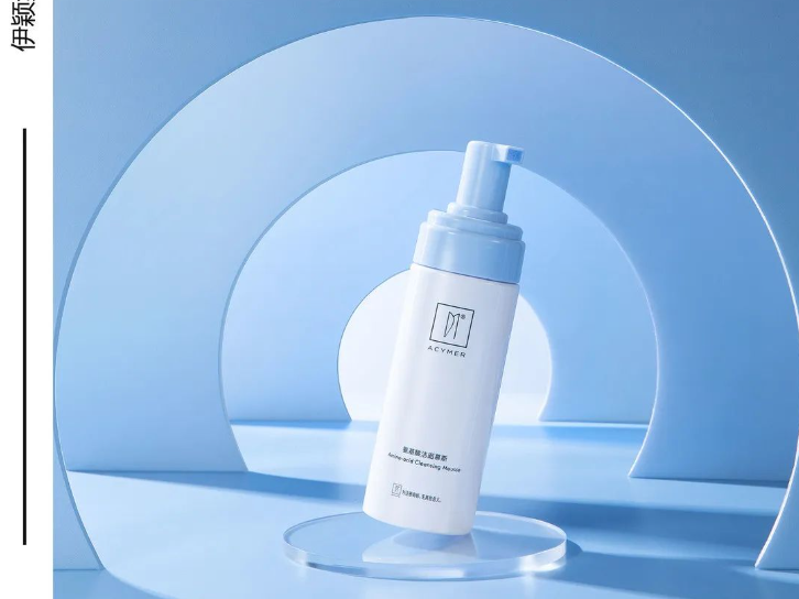 护肤品怎么拍 | 氨基酸洁面慕斯_谢甄AMY-站酷ZCOOL