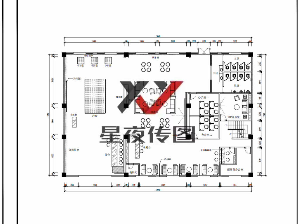 施工图||售楼部室内装饰施工图_安雅ay-站酷ZCOOL