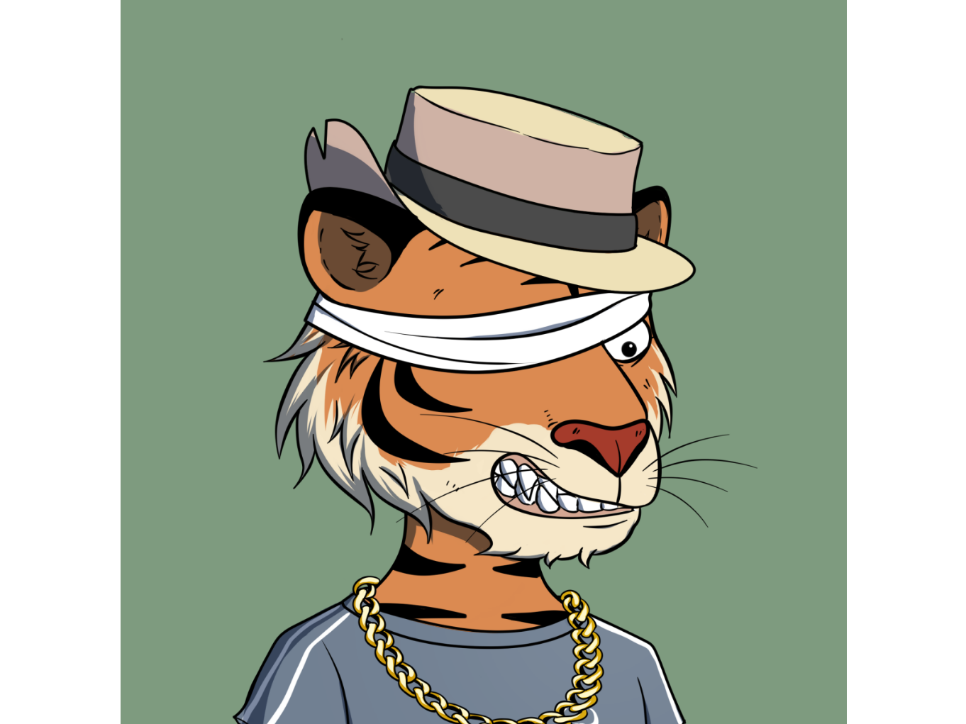 拟人虎设计 NFT 头像 PFP_T1wEBJ6Vw1-站酷ZCOOL