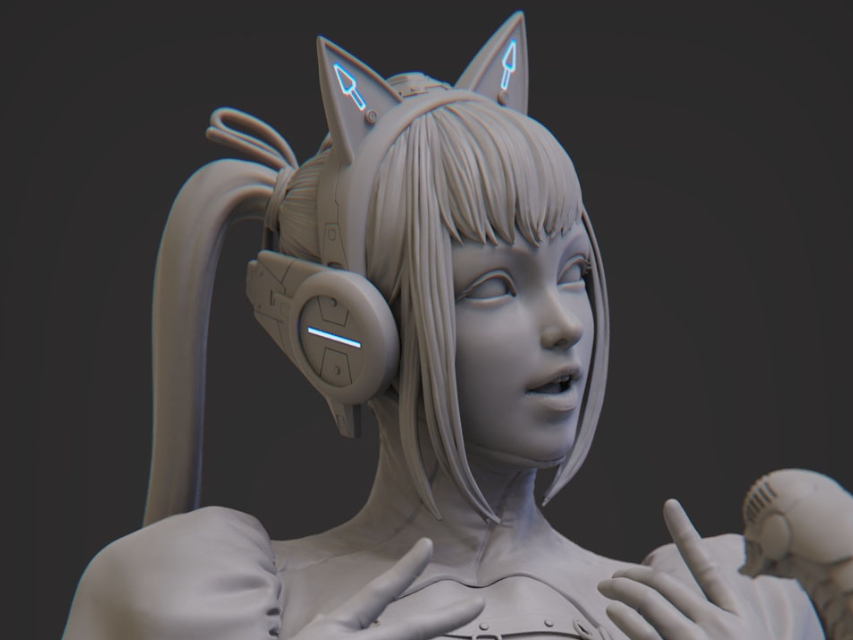 【ZBrush角色雕刻】引路歌者MX999角色雕刻教程_Alan安澜-站酷ZCOOL