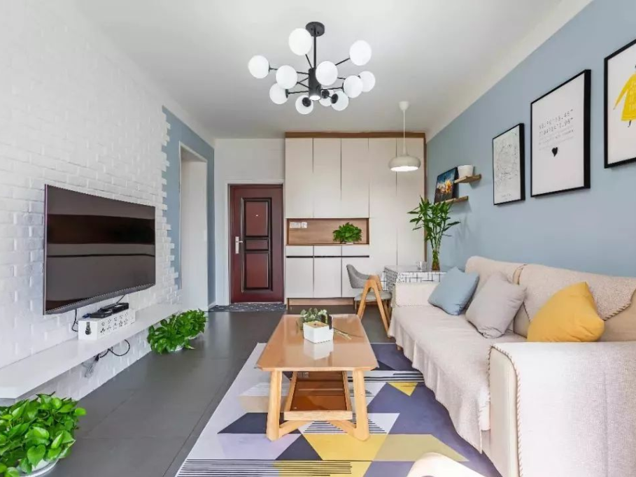 68平北欧风小户型二居室，打造一个清新文艺的小窝！_峰光无限装饰-站酷ZCOOL