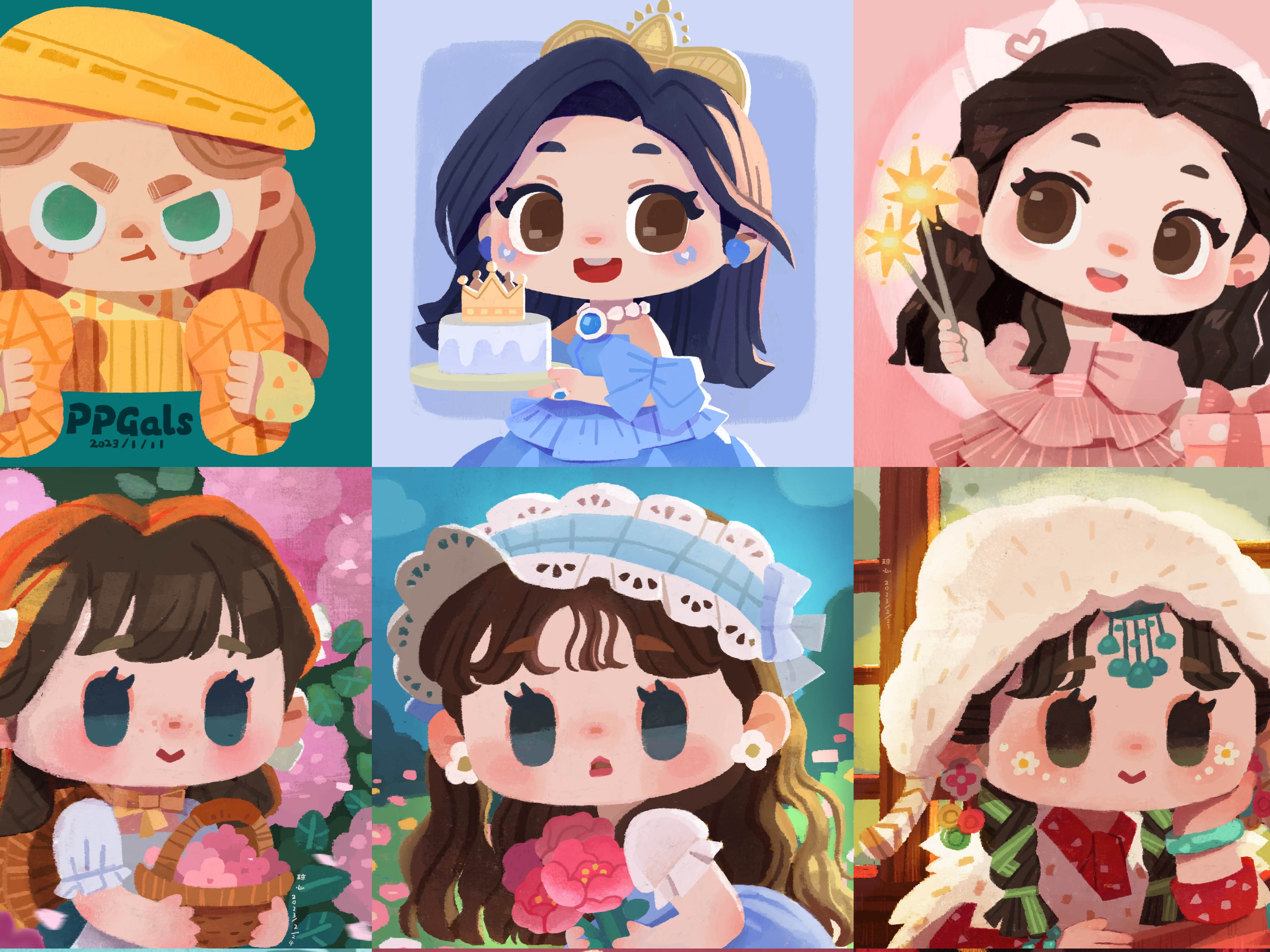 2022-2023（上半年）年卡通头像合集_琼心-站酷ZCOOL