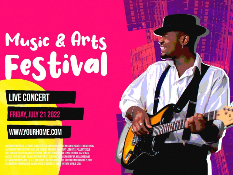 PR模板 | 色彩缤纷时尚音乐标题介绍音乐会活动促销_猿文件网官方账号-站酷ZCOOL