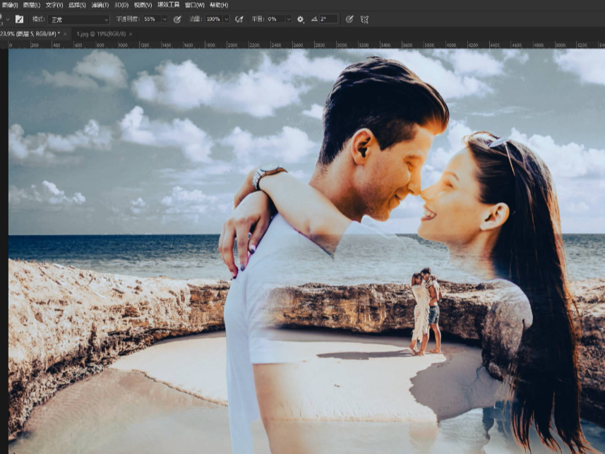 PS海报入门级：双重曝光海报--快来测测你的水平吧_平面设计小星喵-站酷ZCOOL