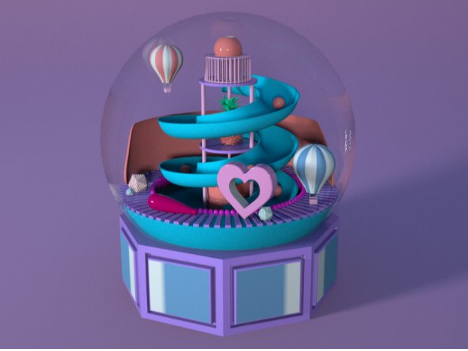 c4d水晶球渲染_wjw丫-站酷ZCOOL