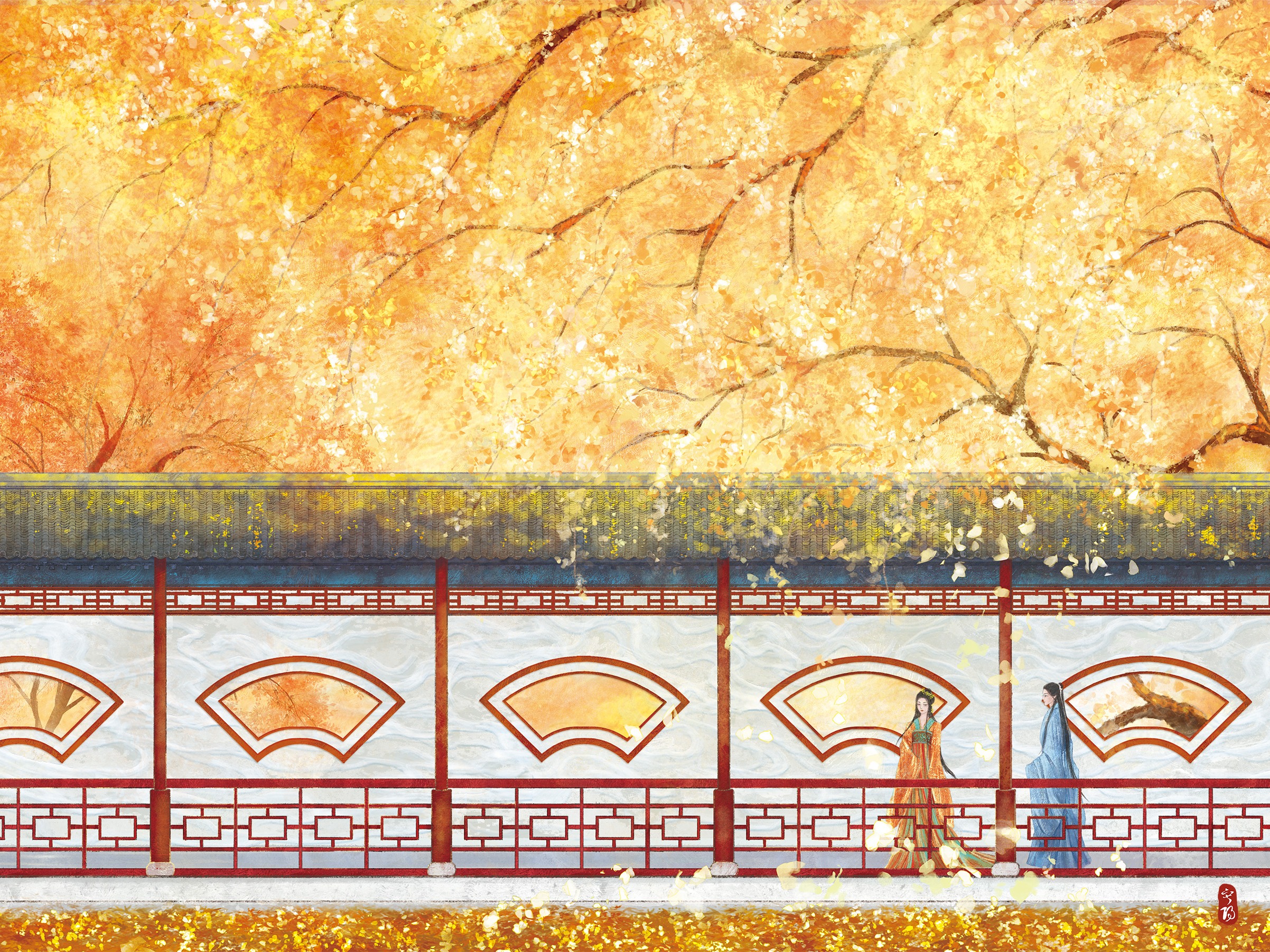 黄金廊_画画的寂阳JIYANG-站酷ZCOOL