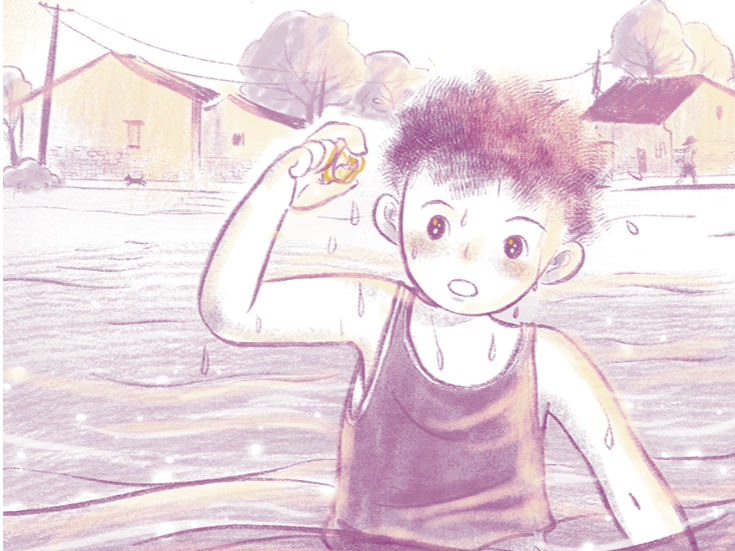 儿童文学插画《紫云英合唱团》_JANNY夜光脑子-站酷ZCOOL