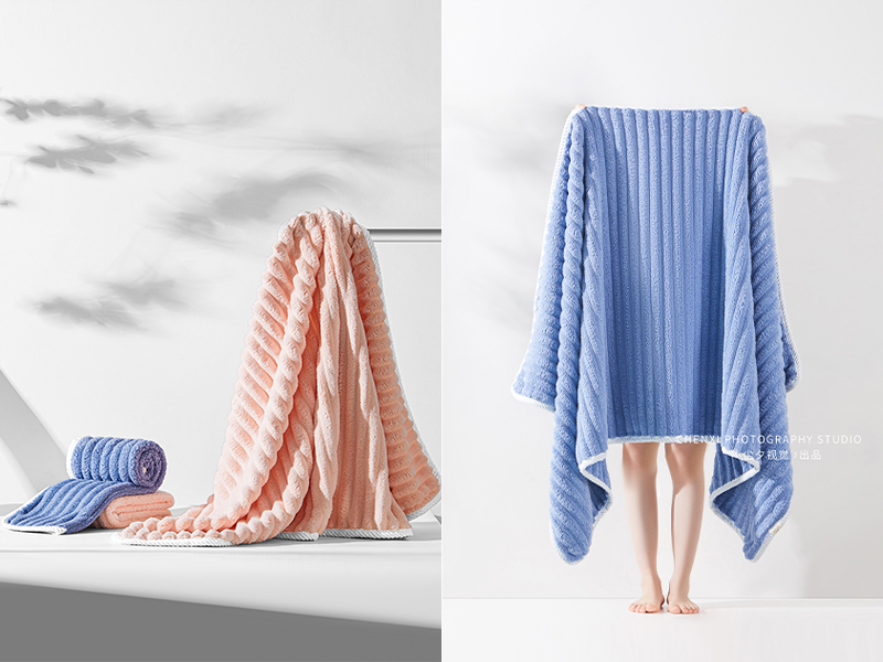一组毛巾，一次极简的拍摄_黑色的墨染上安详-站酷ZCOOL