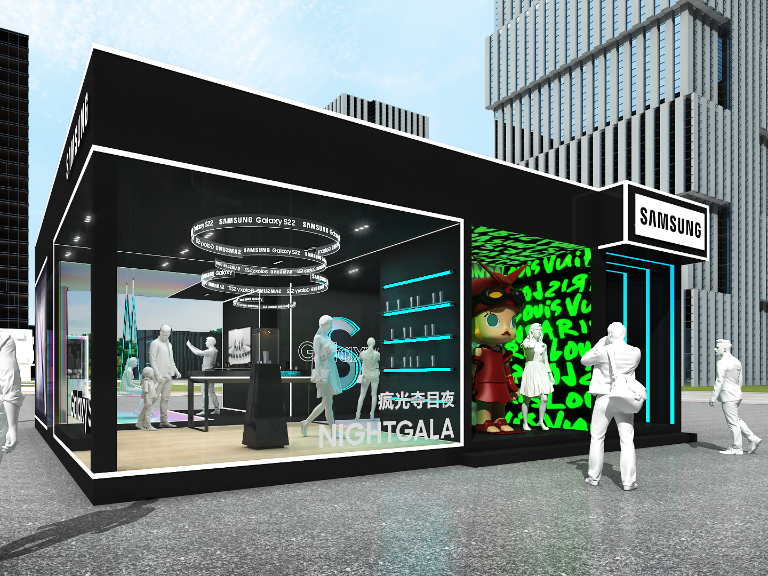 SAMSUNG Pop-up Store_在华设计室-站酷ZCOOL