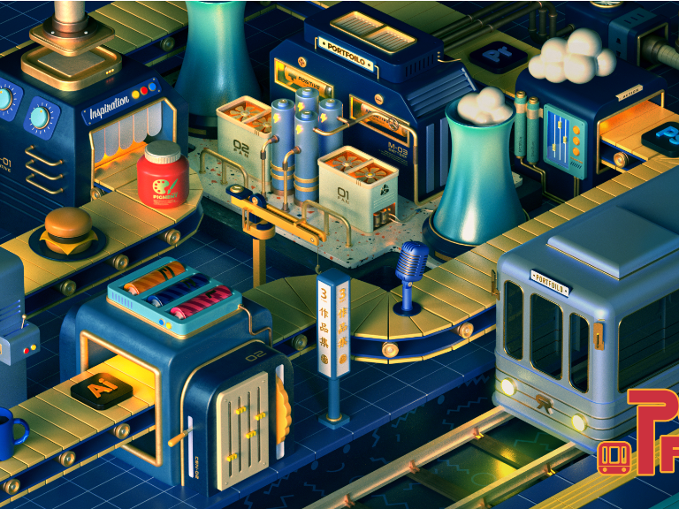 灵感火车站 | Inspiration Train Station_LLang_-站酷ZCOOL