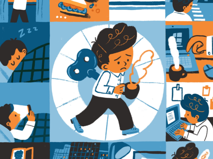 打工人的emo瞬间_佳佳同学YUJIA-站酷ZCOOL