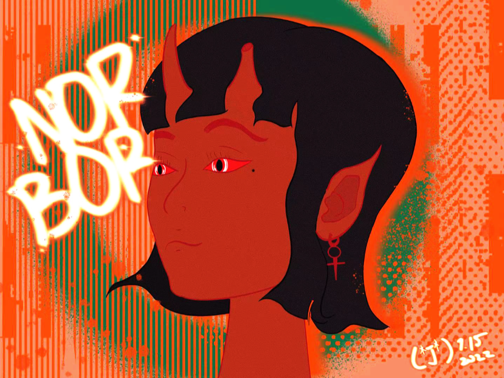 “深色皮肤的女孩”_NORBOR-站酷ZCOOL