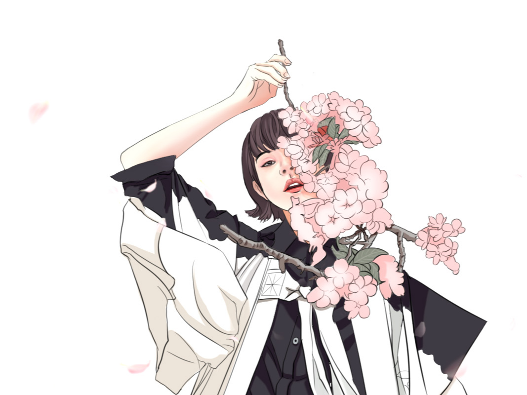 樱花少女_我的睡神呀-站酷ZCOOL