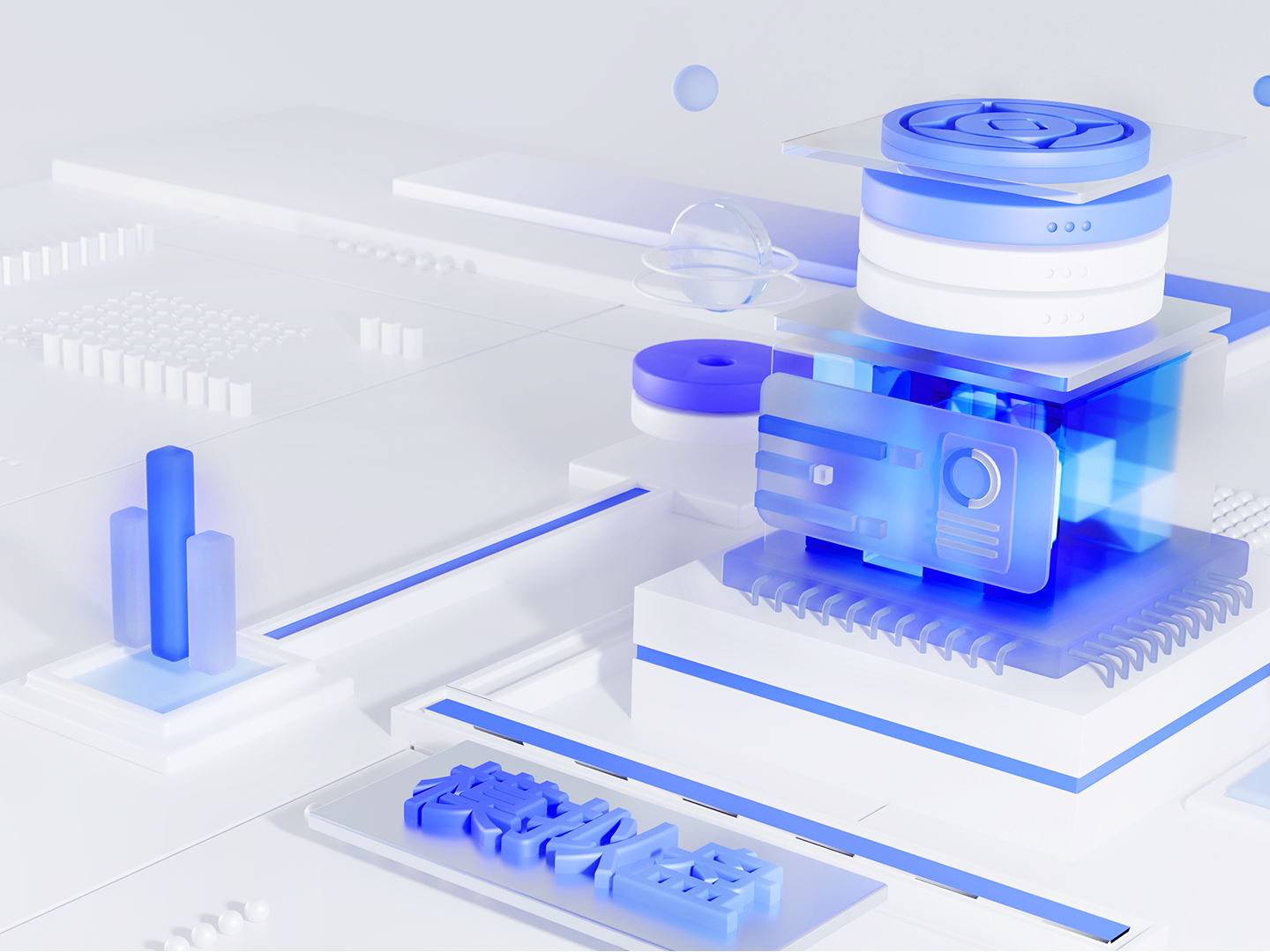 blender 3d ui 插画_UIYoungOG-站酷ZCOOL