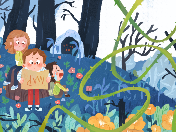 儿童插画_浣熊九号-站酷ZCOOL