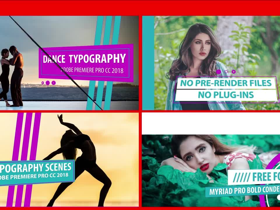 PR模板|多屏优雅动态简单形状文字排版标题介绍时装秀_猿文件网官方账号-站酷ZCOOL