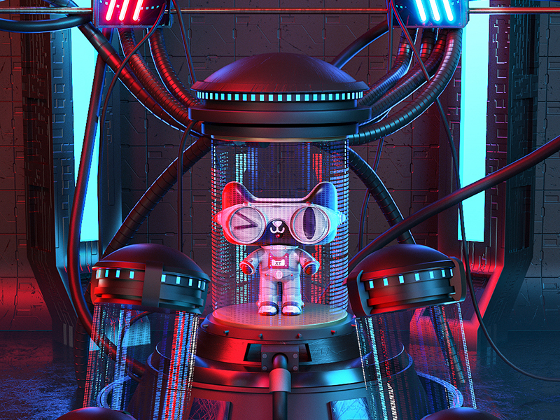 c4d天猫潮LIVE | 潮流地下层_咸鱼姐姐y-站酷ZCOOL