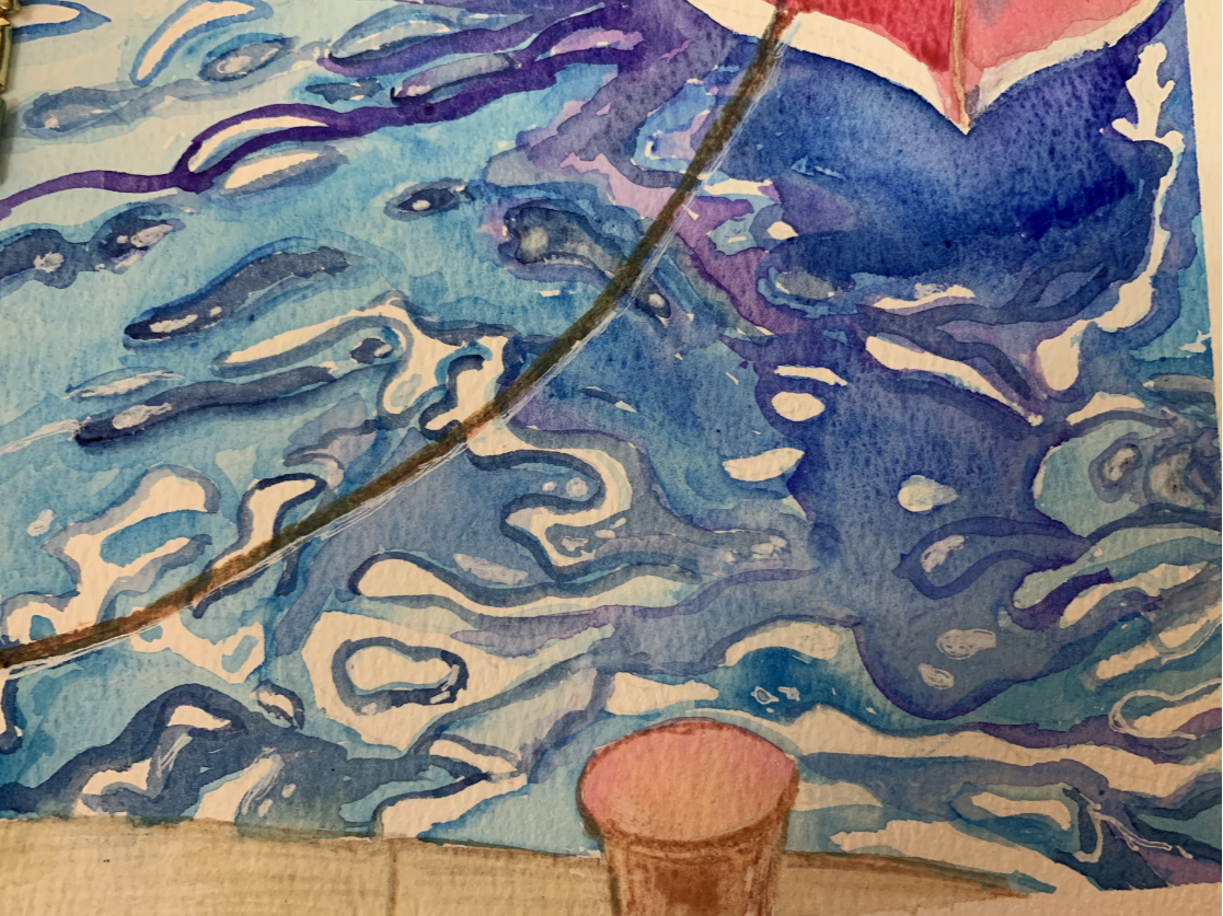 手绘练习day11-水面_陈姝霖-站酷ZCOOL