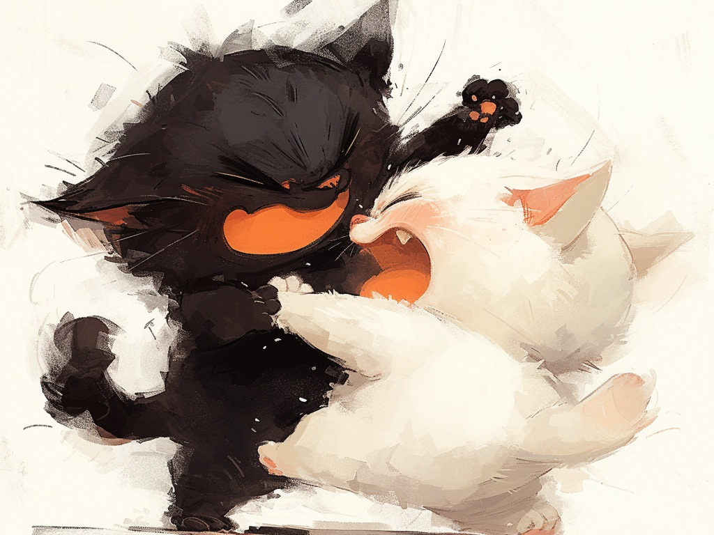 猫咪幼崽成长日记水彩插画_午睡的猫hhh-站酷ZCOOL