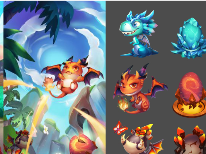 休闲游戏场景登陆图_HAIxing海星-站酷ZCOOL