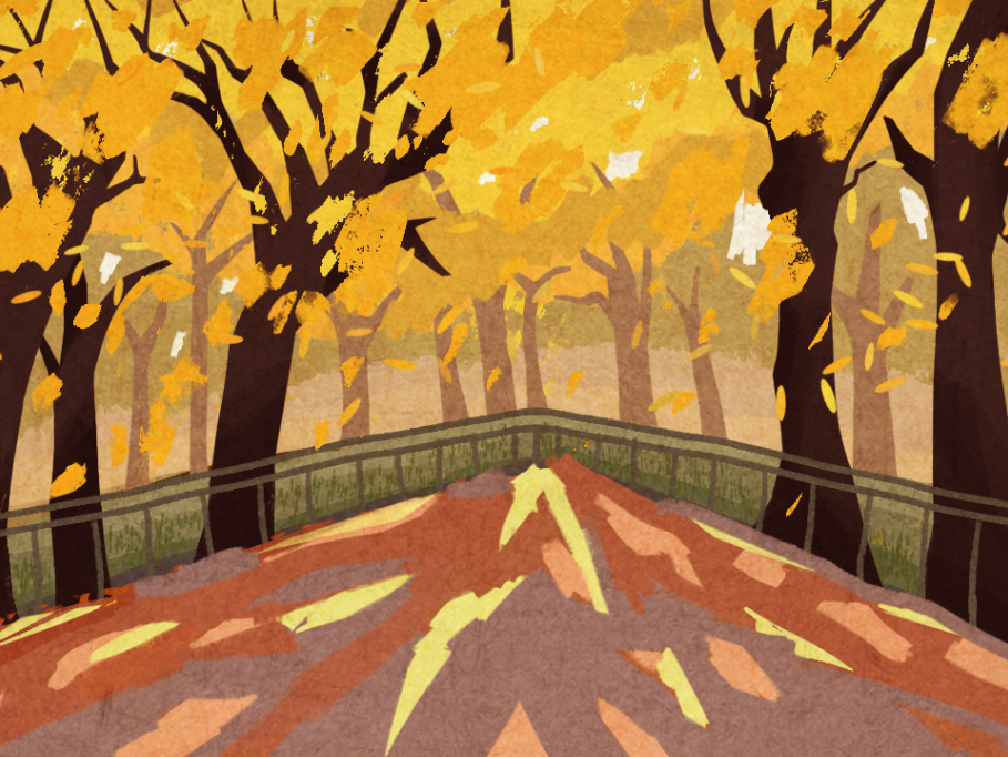 秋日 | 街道_zero_stt-站酷ZCOOL