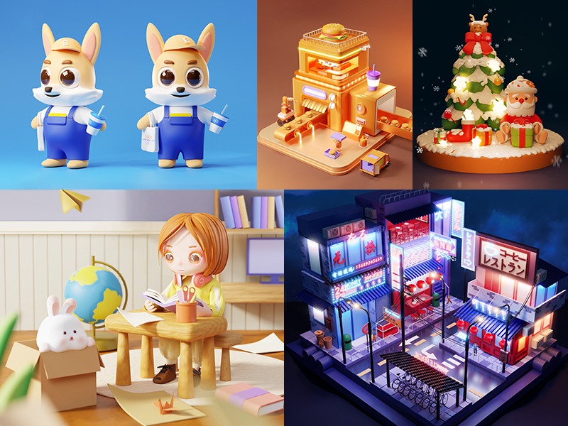 Blender近期练习作品整合_YOYOqueen-站酷ZCOOL