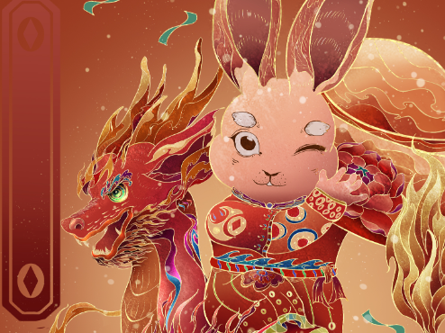 兔年 年画_柏鲟-站酷ZCOOL