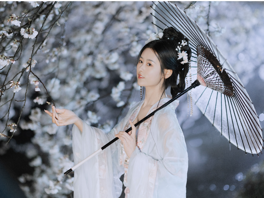 夜雨赏樱_若寒Rock-站酷ZCOOL