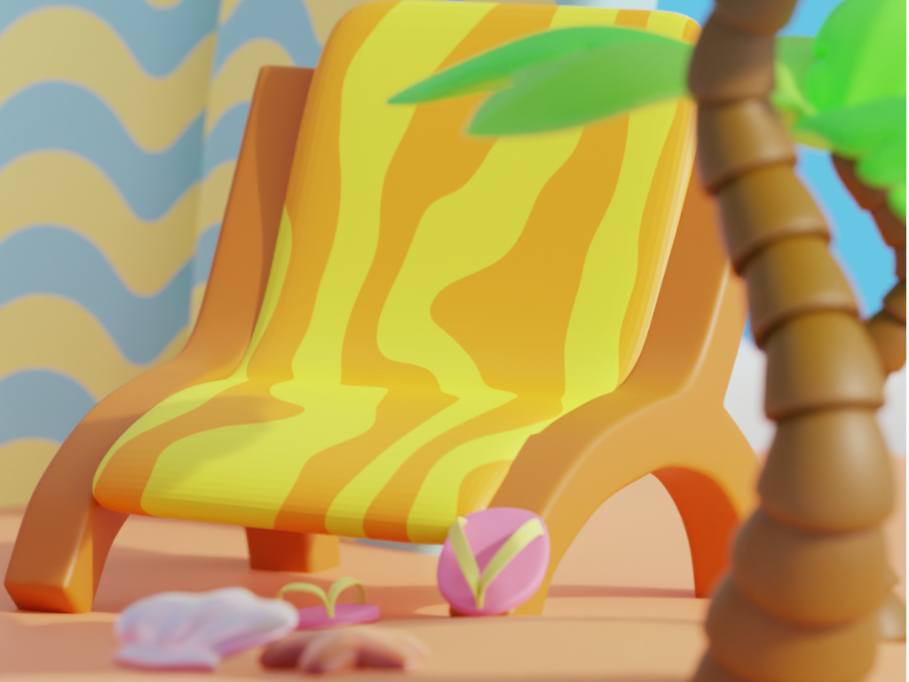 Blender春日创作打卡挑战-07椰子岛_always幼林-站酷ZCOOL