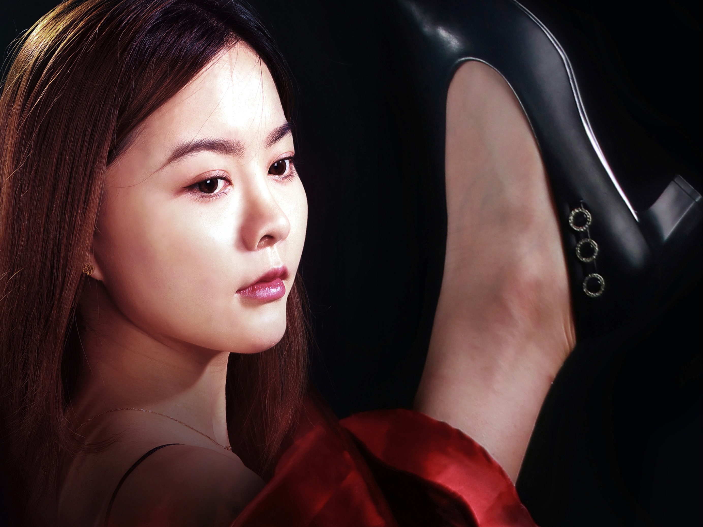 红裙的舞动_上海老夫子-站酷ZCOOL