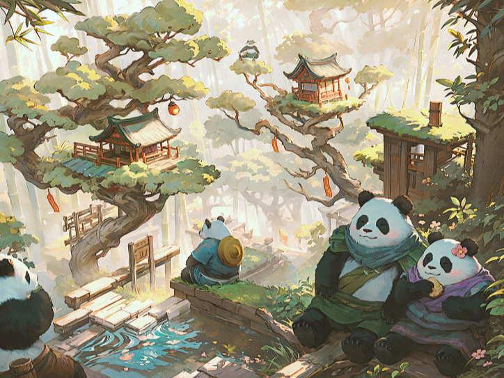 熊猫森林_L_Z_Y-站酷ZCOOL