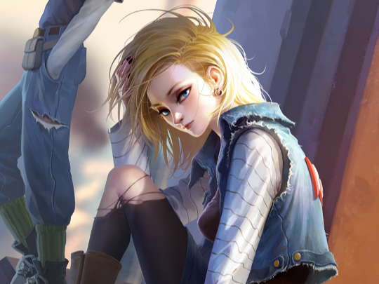 人造人18号高清壁纸_素材网站_图片免费下载-ZCOOL站酷