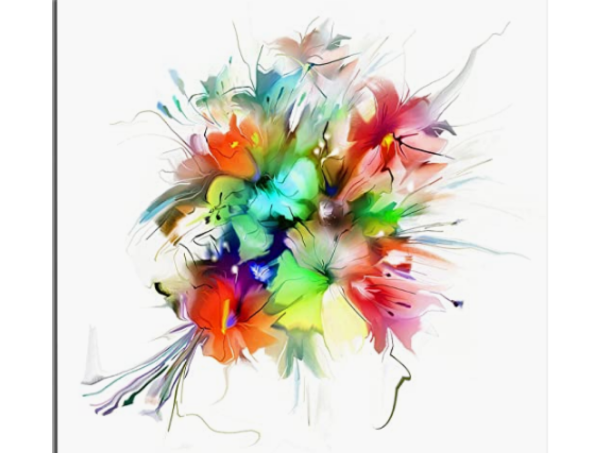 夏季花卉数字艺术帆布印刷品_Linzhihe-站酷ZCOOL