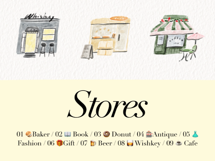 插画师探店💅🏿 近期画的一些小店铺合集🗃️_beccary-站酷ZCOOL