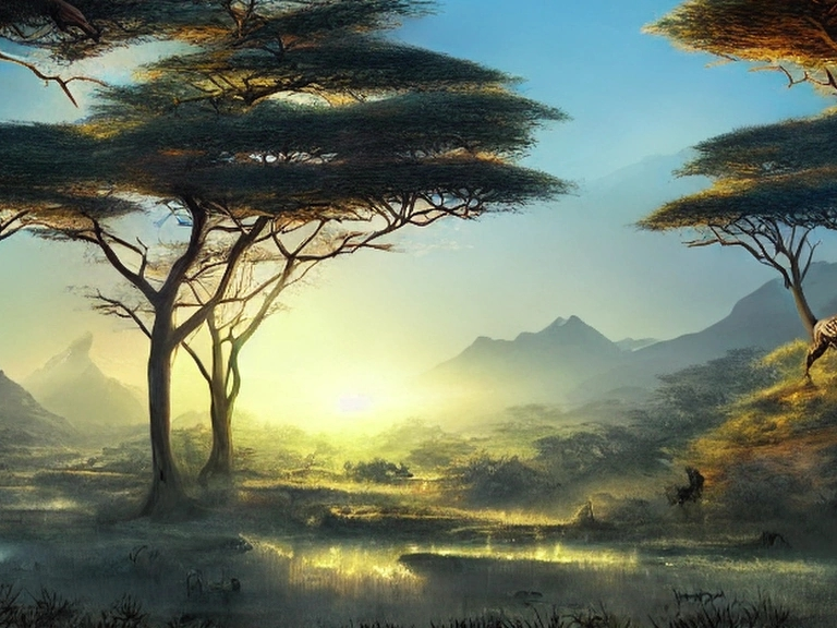 非洲风光_金色麦浪000-站酷ZCOOL