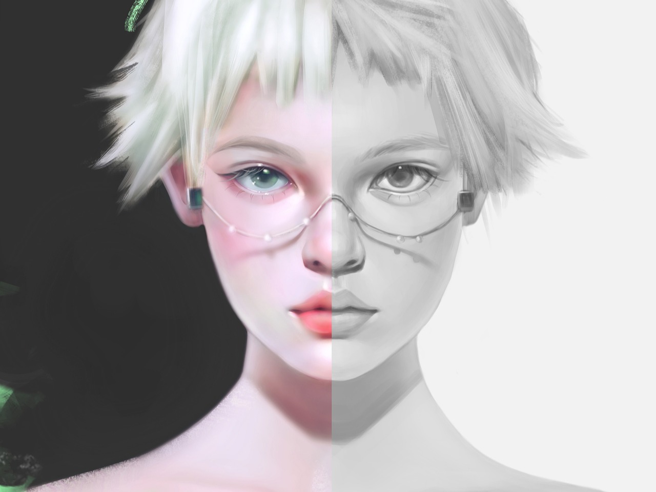 人物头像插画_做梦都在画-站酷ZCOOL