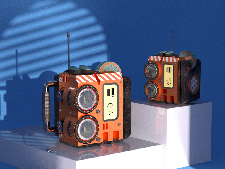 C4D-硬边建模&灯光-Hard edge modeling_李二猹-站酷ZCOOL