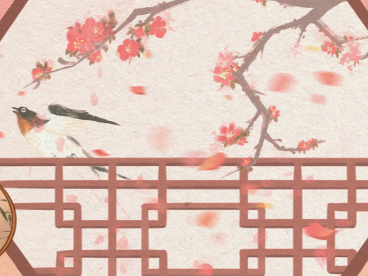 中国风插画背景_哟呼NORA-站酷ZCOOL