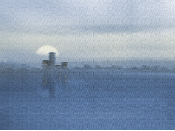 城市清晨的江面_NEW大飞-站酷ZCOOL