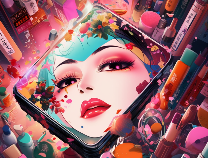 AI智能绘图化妆品促销KV_水影儿666-站酷ZCOOL