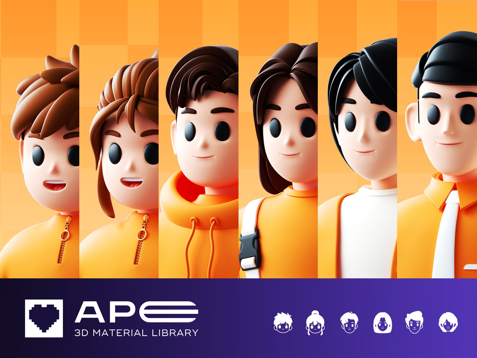 [ APE ] 猿气家族_刘不六-站酷ZCOOL