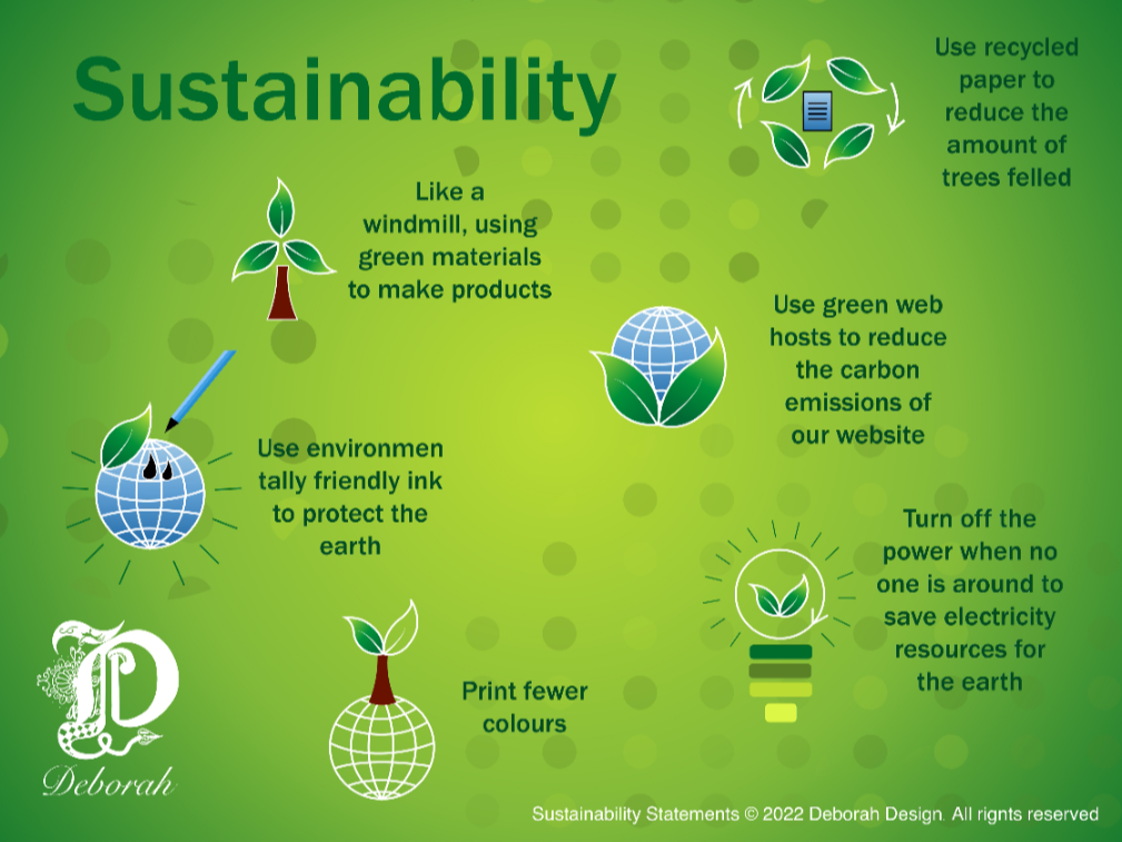 Sustainability Statements——Deborah_Z112177970-站酷ZCOOL