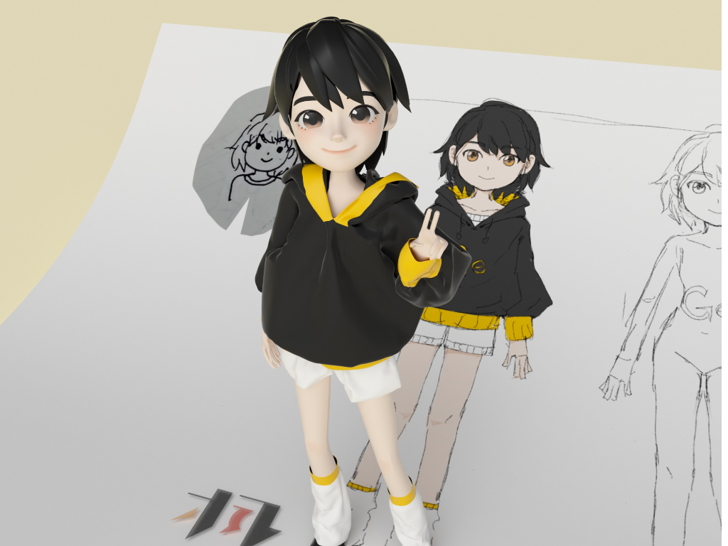 第一次捏人！_才夙-站酷ZCOOL