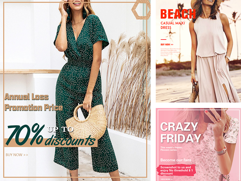 Aliexpress 速卖通 女装移动端Banner_易南城-站酷ZCOOL