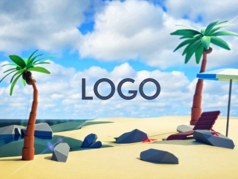 PR模板 | 温馨度假胜地LOGO介绍海洋热带风光纪录片_猿文件网官方账号-站酷ZCOOL