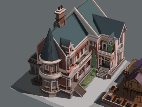 SLG游戏建筑设计练习一_wszr-站酷ZCOOL