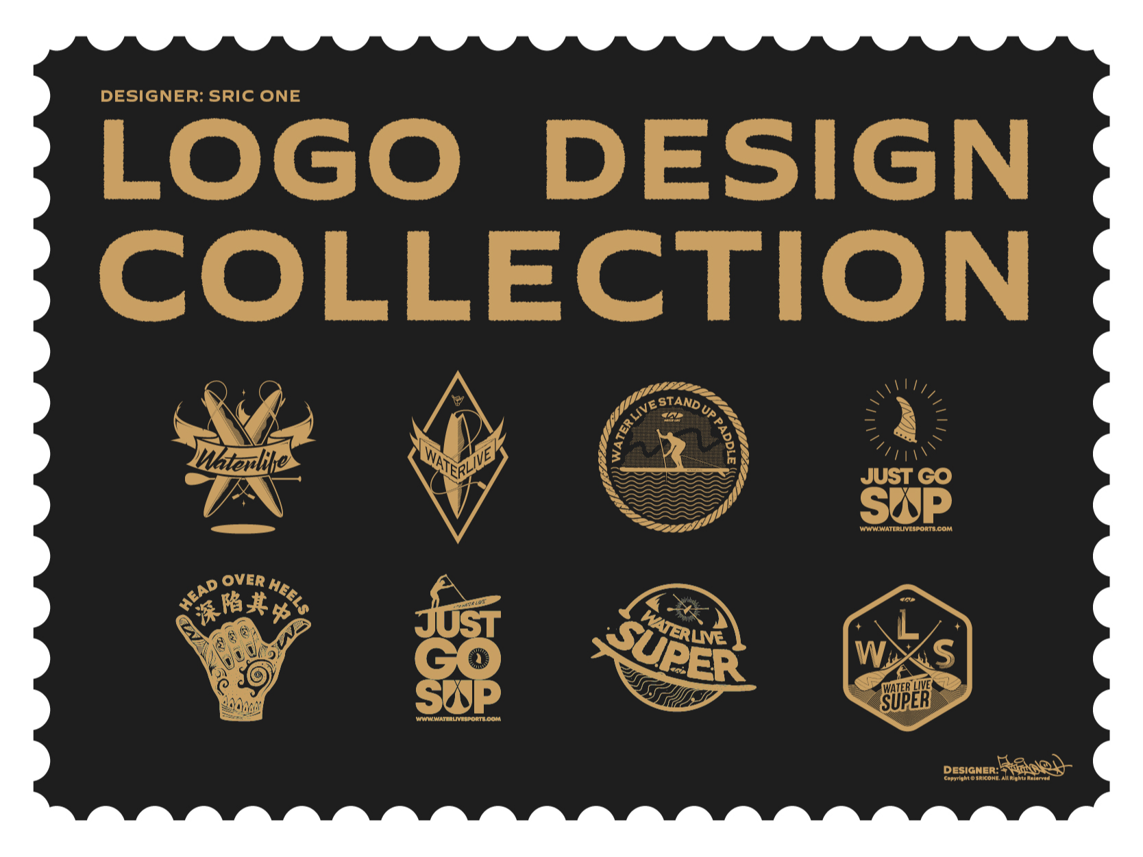 标志设计/沙滩文化Logos Collection_SRICONE-站酷ZCOOL
