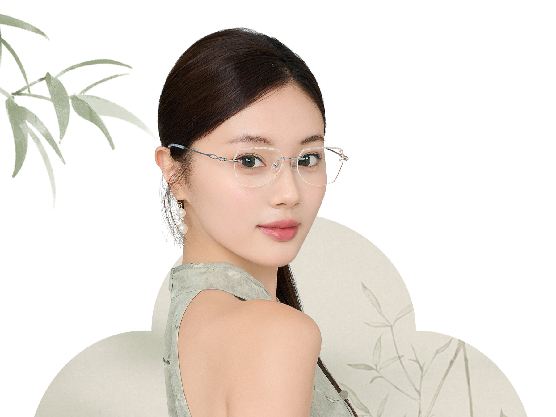 新中式眼镜模特策划-飞视觉FLY VISION_千予小师姐-站酷ZCOOL